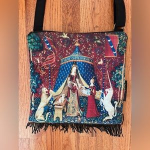 Janine King Designs | Bags | Nwot Lady And The Unicorn Bag Medieval ...